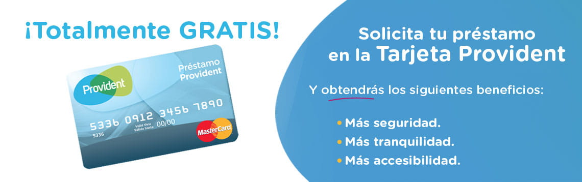 Préstamos personales y para negocio | Provident.com.mx